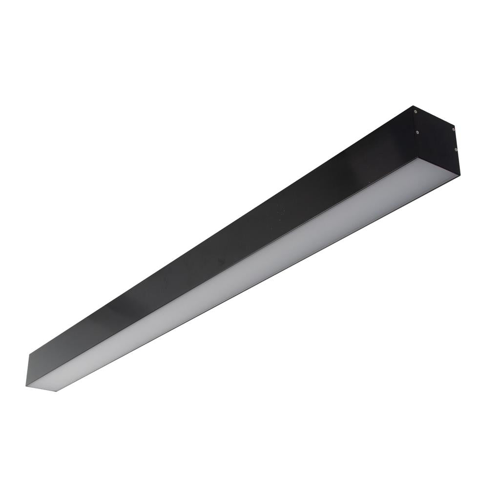 Max-75 17.3W 1000mm Surface Mounted Linear LED Profile Black / Neutral ...